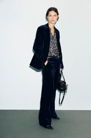 Gerard Darel Veste en velours ras - JYNA - Marine