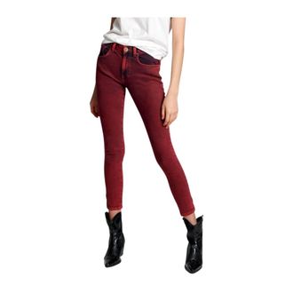 One Teaspoon Burgundy Skinny Red Jeans - - Jeans - Damen - Rot - W25