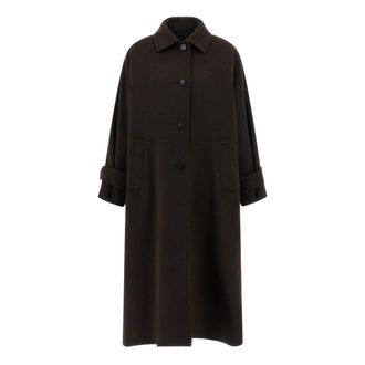 Alberto Biani Femme, Manteaux, Brun, Taille: 36 FR Manteau long droit