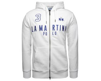 La Martina Sweatjacke MAF305 Herren Zip Hoodie, Kapuzenjacke, Trainingsjacken, Zip Pullover, Freizeitjacke