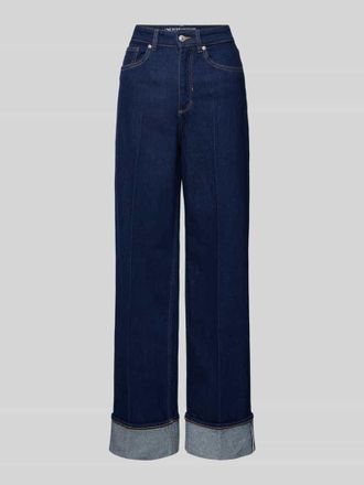 Tom Tailor Denim Regular Fit Wide Leg Jeans aus Baumwoll-Mix