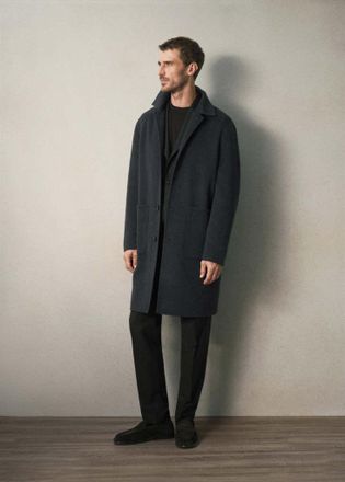 Mango Mantel aus Woll-Cashmere-Mix mit Taschen anthrazit - Herren - XL - MANGO MAN