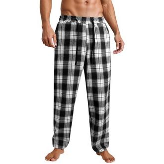 Generic Pantalon de jogging pour homme - Pantalon d&eacute;contract&eacute; &agrave; carreaux - Coupe confortable - Tissu doux et respirant - Taille &eacute;lastique - Pantalon de loisir