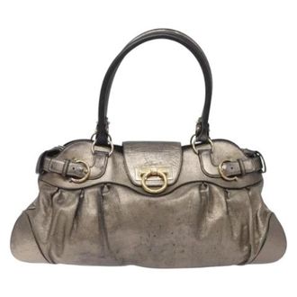 Ferragamo Pre-owned Cuir sacs-main - Femme - Pre-owned - Jaune - Taille: ONE Size