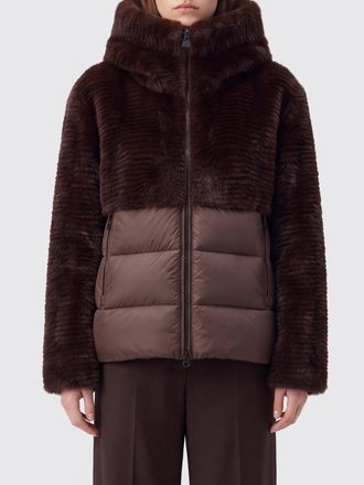 Blauer Jacke Damen Farbe Braun