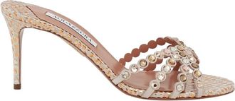 Aquazzura Femme, Chaussures, Beige, Taille: 37 EU High Heel Sandales