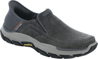 Skechers Mocassins Holmgren avec Technologie &agrave; Enfiler pour Homme, Charbon, 8.5 Wide
