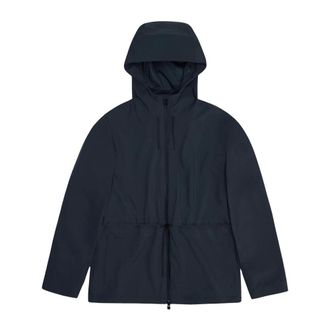 Rains Femme, Vestes, Bleu, Taille: 44 FR Veste Lifestyle-Tech Imperméable avec Capuche Ajustable