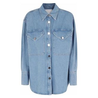 Dondup Damen, Blusen & Hemden, Blau, SGr&ouml;&szlig;e