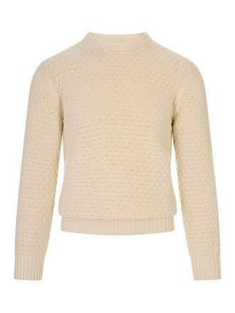 Canali Pull Col Rond - Blanc