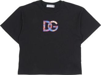 Dolce & Gabbana Femme, Tops, Noir, Taille: 36 FR T-Chemises