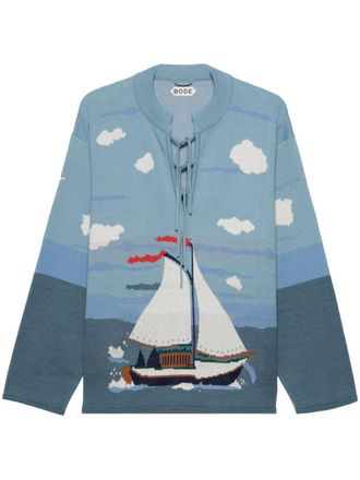 Bode pull Pinafore - Bleu