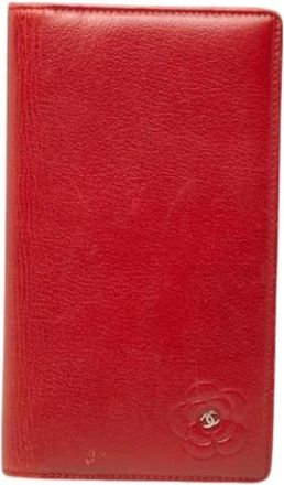 Chanel Portefeuille long (bi-pli) Pre-owned - Femme - Pre-owned - Rouge - Taille: ONE Size