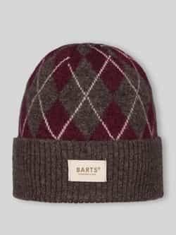 Barts M&uuml;tze mit Label-Patch Modell SEUMAR