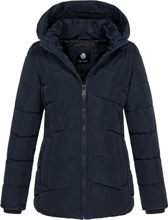 NEW VIEW Damen Steppjacke Anna gesteppte Herbst Winter Jacke mit Kapuze L60344FC01 Navy (Dark Sapphire) XXL
