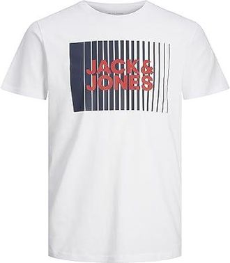 Jack & Jones Jack & Jones Jjecorp Logo Tee Play SS O-Neck Noos T-Shirt, Blanc, M Homme