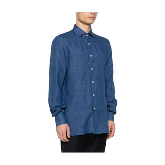Isaia Homme, Chemises, Bleu, Taille: 2XL Km304 Mc10Tc 02 Shirt