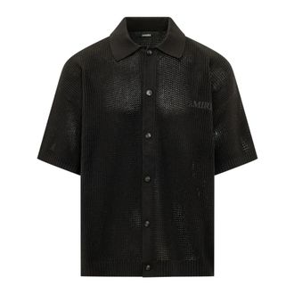 Amiri H&auml;kel-Mesh-Shirt - - Shirts - Herren - Schwarzk - S