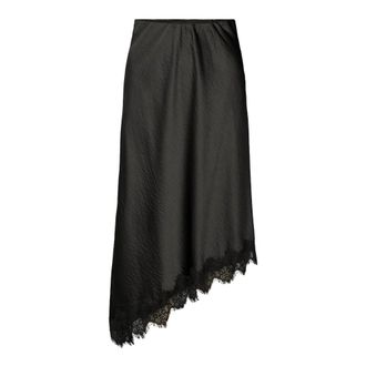 Rue de Femme Midi-Rock - - Skirts - Damen - Schwarzk - S