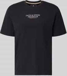 Jack & Jones T-Shirt mit Label-Print und Rundhalsausschnitt