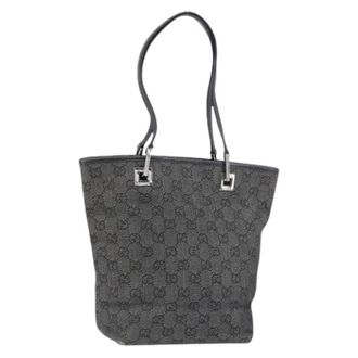 Gucci Cabas en toile Pre-owned - Femme - Pre-owned - Noir - Taille: ONE Size