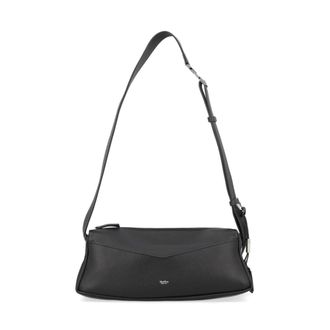 Max Mara Rechteckige Leder Umh&auml;ngetasche - - Bags - Damen - Schwarzk - ONE SIZE