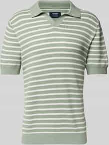 Mc Neal Regular Fit Poloshirt mit V-Ausschnitt
