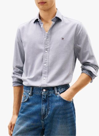 Tommy Hilfiger Chemise manches longues &agrave; motif en coton