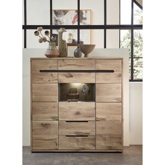 Loftscape home24 Highboard 125 x 128 x 38cm Braun