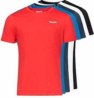 Bench Noah Everyday Lot de 5 t-shirts pour homme, couleurs unies assorties, 100 % coton, col rond, coupe classique, v&ecirc;tements pour homme, taille XL, Noah / 