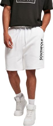 Southpole Herren Basic Sweat Shorts White, S