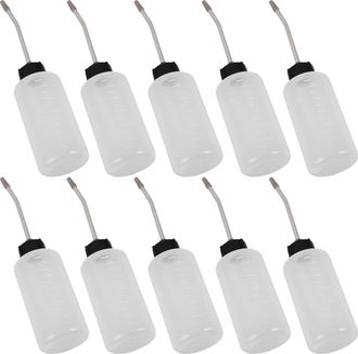 Cabilock 10 Stück Nähmaschinen Ölspender mit Eisenspitze Nachfüllbare Ölfalsche Präzise Applikation für Heimwerker Wartung Nadelöler Langlebig Robust Großvolum