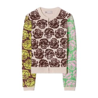 Tory Burch Cardigan mit Kn&ouml;pfen - - Knitwear - Damen - Beige - XS