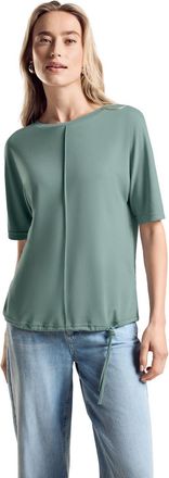 Street One Damen A321949 T-Shirt mit Tunnelzug, Seafoam Green, 36