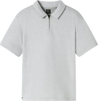 Schiesser Haut de pyjama Mix Relax pour homme - Manches courtes - Coton - Fermeture &eacute;clair - Moderne - Combinable, Haut de pyjama Mix Relax Jade, 54