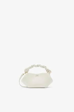 Ganni Sac mini Bou blanc grain&eacute; - Pour Femme
