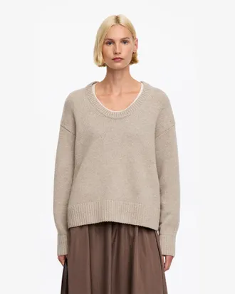 Arket Lockerer Wollpullover -Beige