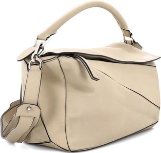 Loewe Puzzle Bag Leather Large satchel - Tons neutres