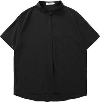 Generic Chemise d&eacute;t&eacute; &agrave; Manches Courtes pour Homme, Grande Taille, Chemise d&eacute;contract&eacute;e Tendance avec col Montant &eacute;l&eacute;gant