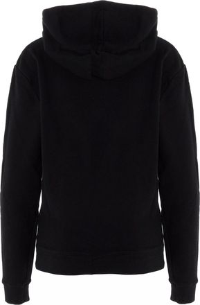 Saint Laurent Logo-Print Hoodie - Black