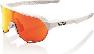 100% S2 Soft Tact Off White w/HiPER Red Multilayer Mirror Lens