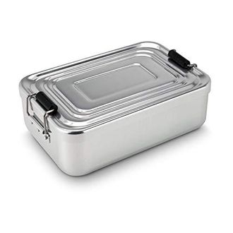 ROMINOX Geschenkartikel Lunchbox // Quadra verschiedene Varianten - hochwertige Aluminium Aufbewahrungsbox, praktisch und leicht, Proviantbox mit Dichtungsrin