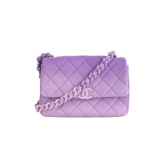Chanel Pre-owned Sac bandouli&egrave;re &agrave; rabat My Everything matelass&eacute; petit mod&egrave;le 2020 - Femme - Pre-owned - Violet - Taille: ONE Size