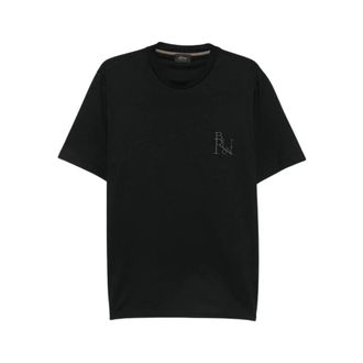 Brioni Rundhals-Strickpullover - - Tops - Herren - Schwarzk - L
