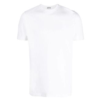 Zanone Baumwoll-T-Shirt mit 3 Kn&ouml;pfen - - Tops - Herren - Wei&szlig; - 5XL