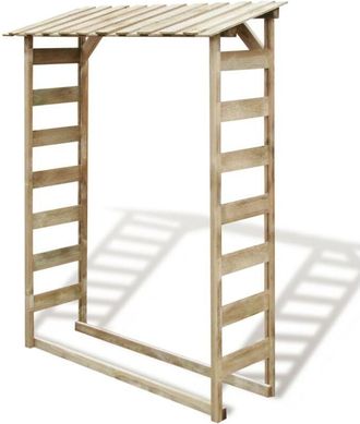 Nova Abri de stockage du bois de chauffage 150x44x176 cm Pin imprégné