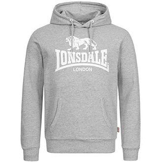 Lonsdale Fremington Sweat à capuche pour homme Gris - Gris - XL