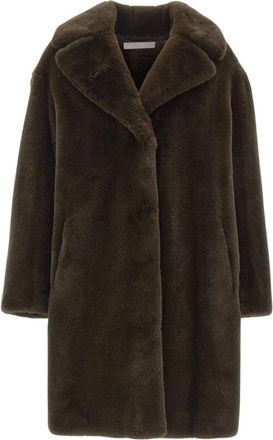 Stand Studio Stand Studio - Manteau Cocoon Camille - Femme - Vestes - Brun - Taille: 40 FR