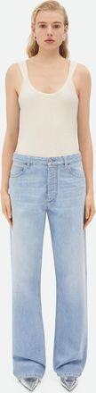 Bottega Veneta Hell Gebleichte Jeans Mit Weitem Bein - Bottega Veneta