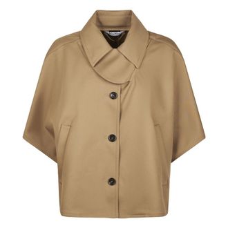 Max Mara Femme, Vestes, Brun, Taille: 38/40 FR Cappa Mantella Poncho